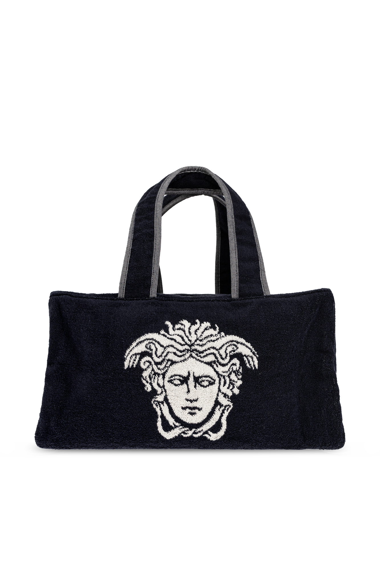 VERSACE Versace Home Terry Cotton Gym Bag with Medusa Head Embroidery